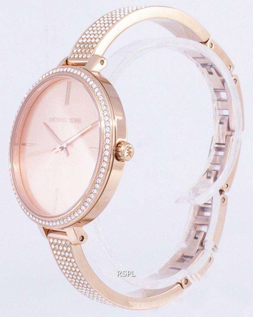 마이클 Kors Jaryn 석 영 다이아몬드 악센트 MK3785 여자의 시계 Korea