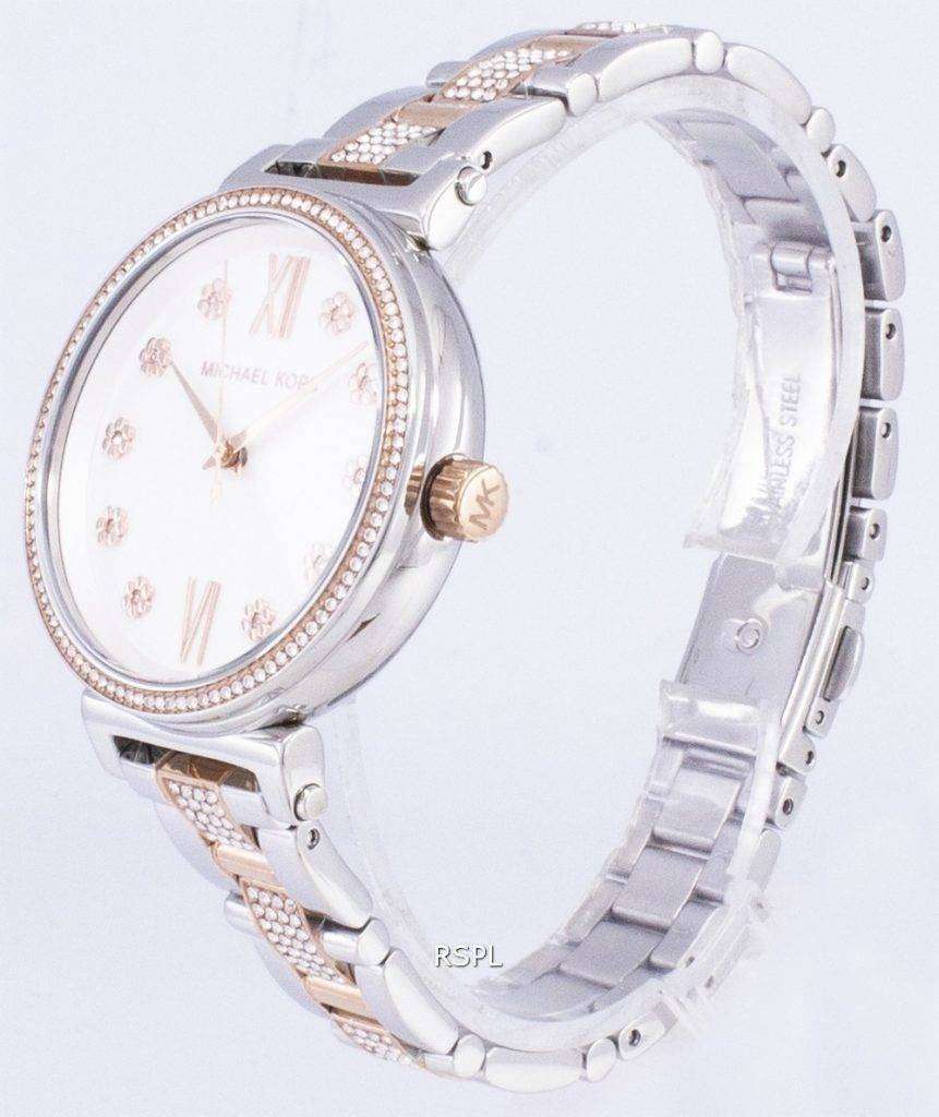 마이클 Kors 소피 MK3880 석 영 아날로그 여자의 시계 Korea