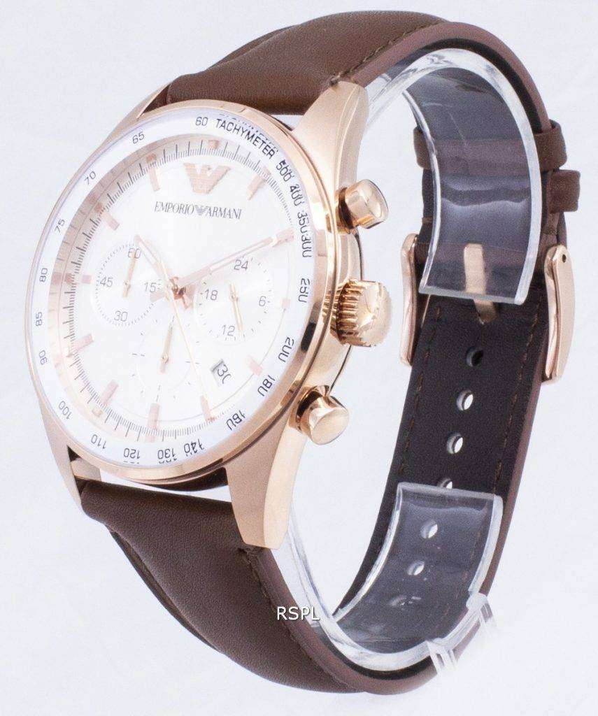 엠포리오 아르마니 Sportivo 크로 노 그래프 타키 미터 석 영 AR5995 남자 시계 Korea