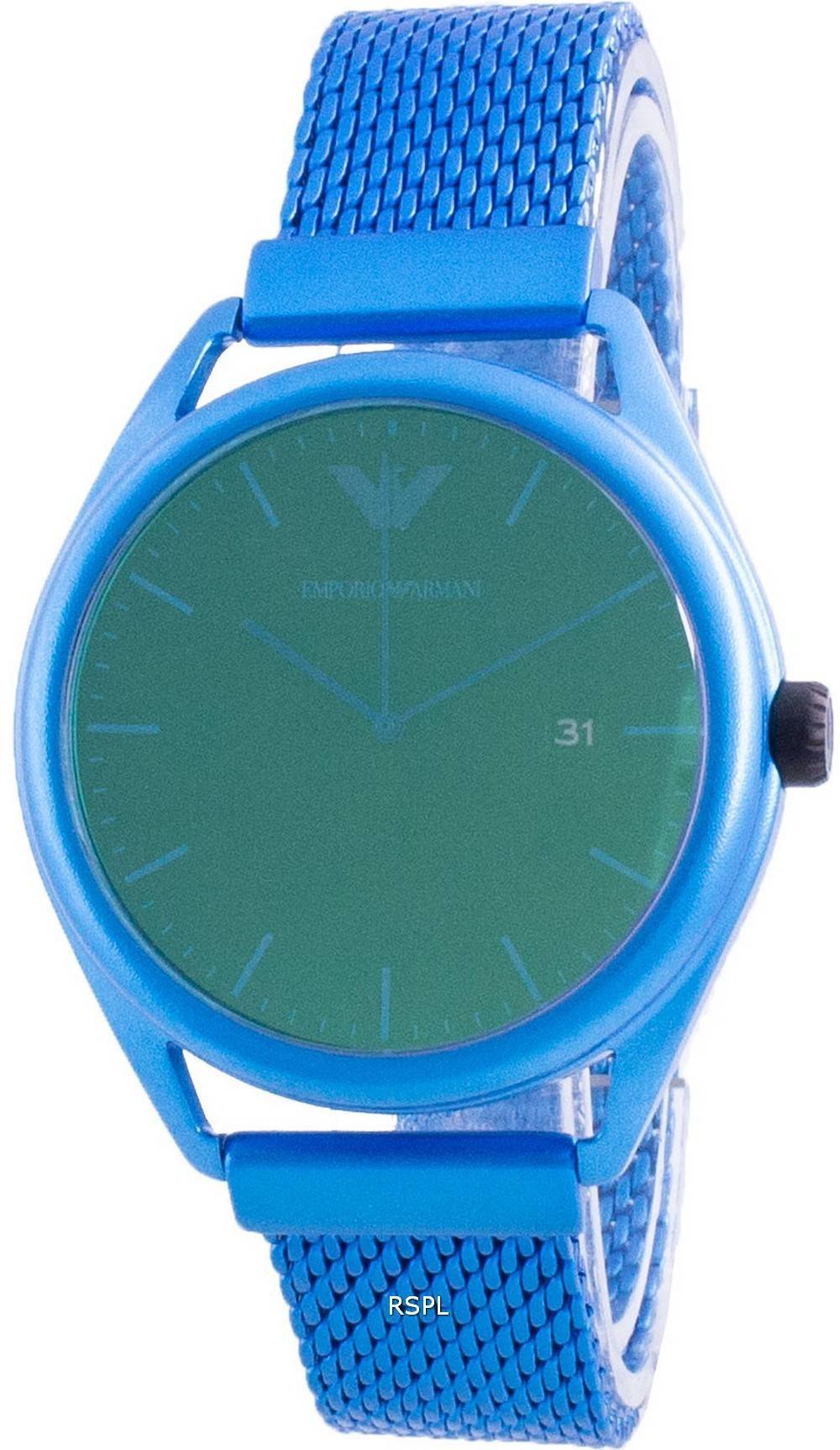 Emporio Armani Matteo Quarz mit grünem Zifferblatt AR11328 Herrenuhr Korea